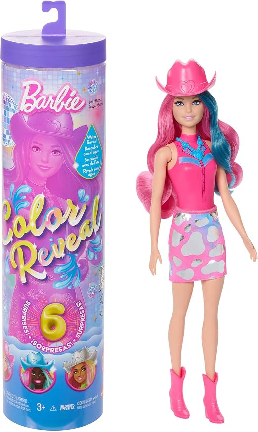 Amazon.es: Barbie Color Reveal Colección Estrella de la disco Muñeca y ...