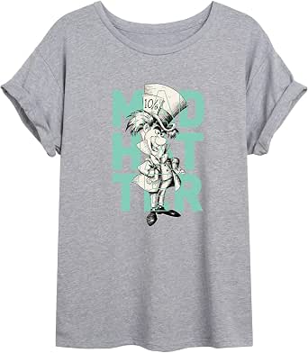 Disney Alice in Wonderland - Mad Hatter - Juniors Ideal Flowly Muscle T ...
