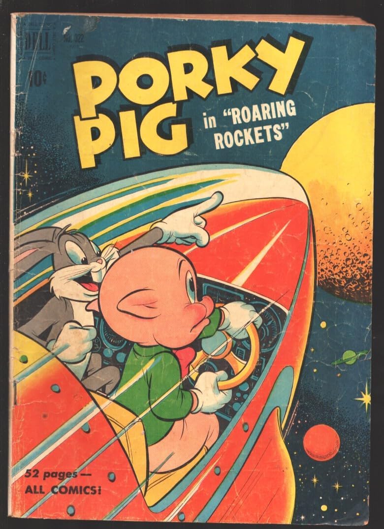 Amazon.com: Porky Pig -Four Color Comics #322 1952-Dell-Roaring Rockets ...