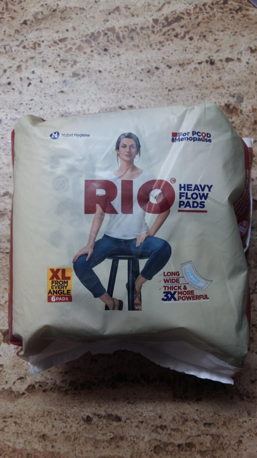 RIO Sanitary Pads for Women, Heavy Flow Longer, Wider and Thicker - XL ...