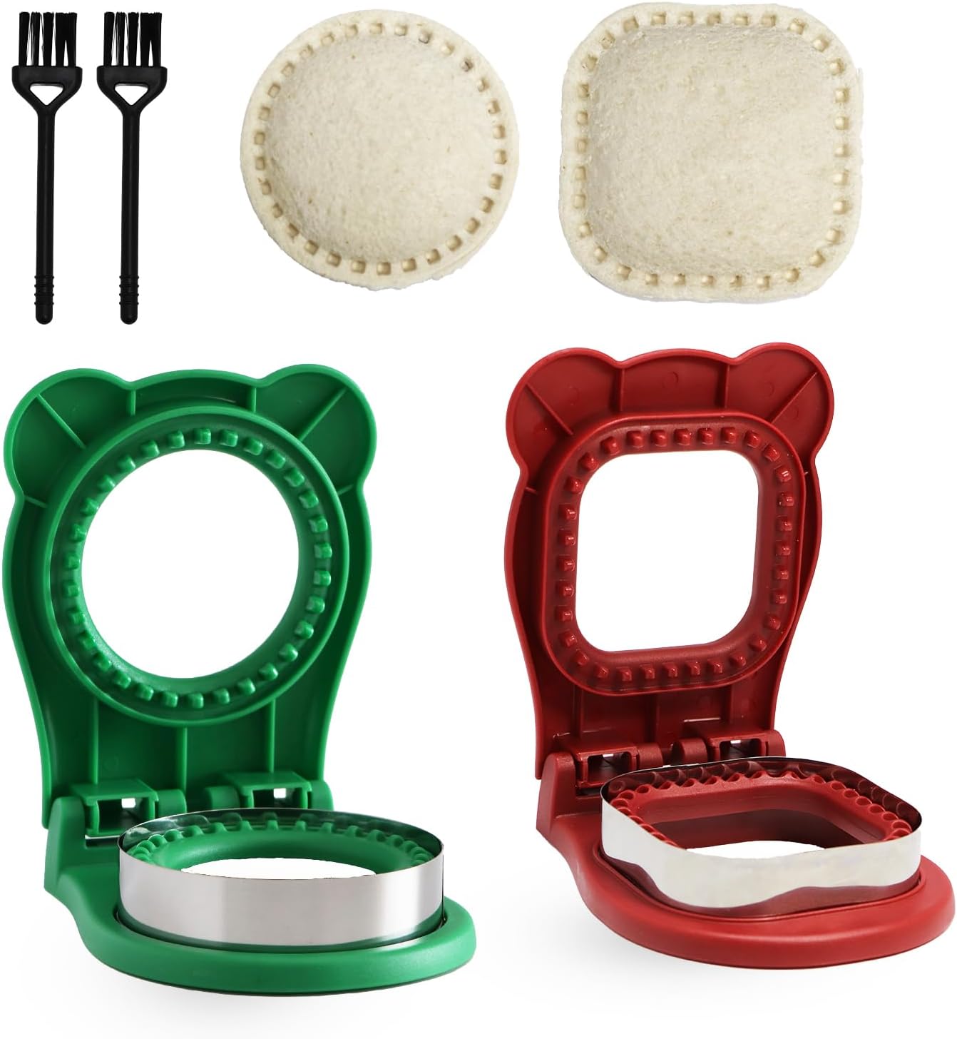 Amazon.com: 2PCS Uncrus-tables Sandwich Maker,Square Round Sandwich ...