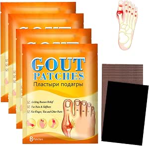 32 Pcs Gout Relief Instant Patches, Gout Treatment for Pain & Swelling ...