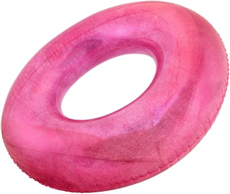 Amazon.com: Playtek Giant Pool Float Ring, Large Round Pink Glitter ...