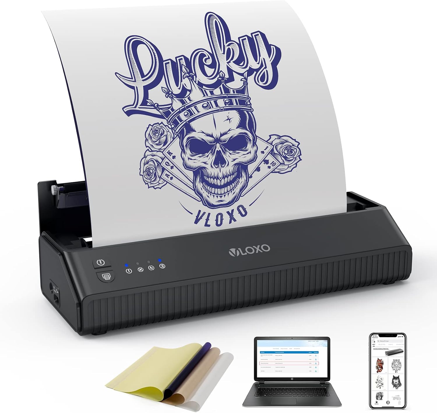 VLOXO Machine de Transfert de Tatouage, 2023 Nouvelle Version ...