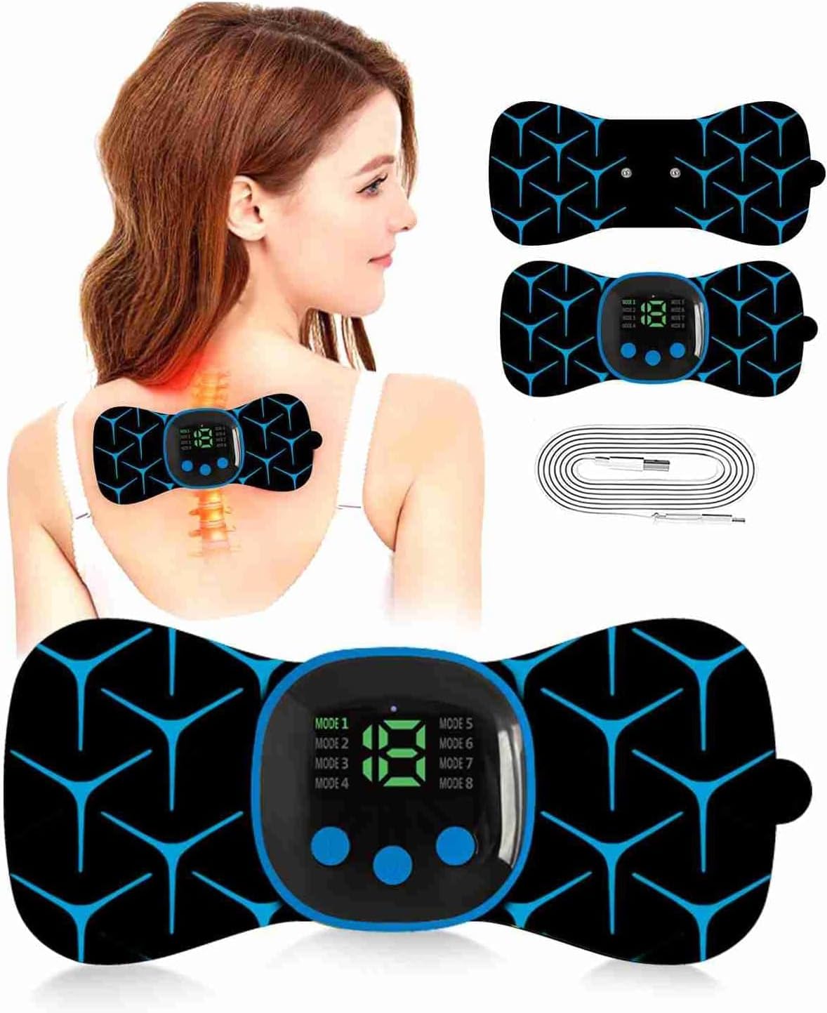 Wireless TENS Machine for Pain Relief, Muscle Stimulator,Mini Cervical ...