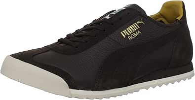 Amazon.com | PUMA Unisex-Adult Roma Slim Leather-u, Demitasse Brown ...