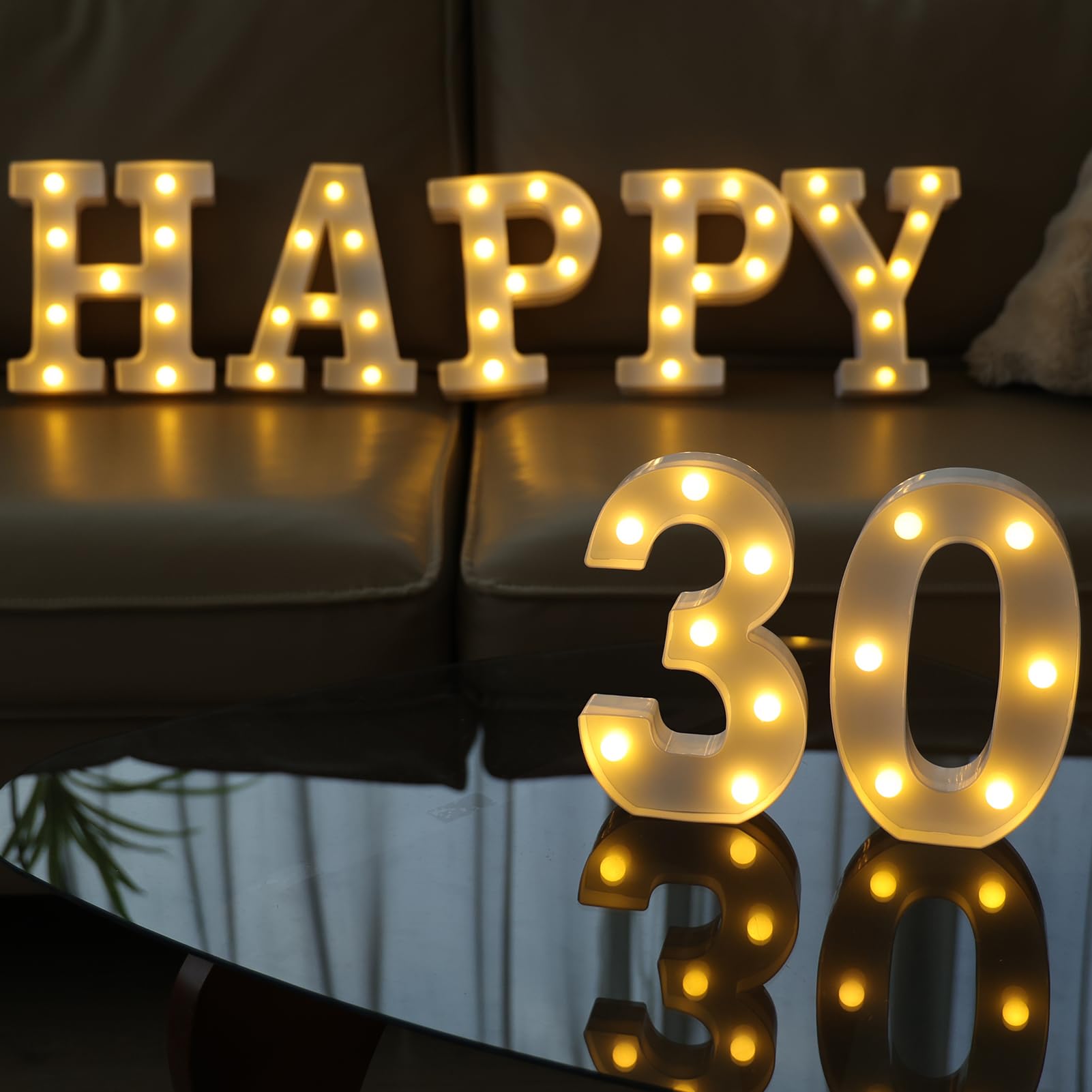 Snapklik.com : Decorative Led Light Up Numbers, 30th Birthday ...