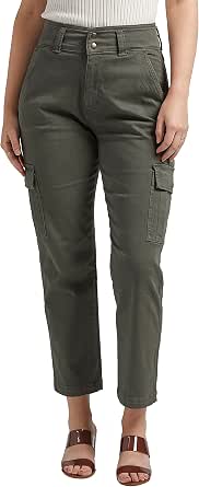 JAG Jeans Women's High Rise Cargo Pants at Amazon Women's Jeans store