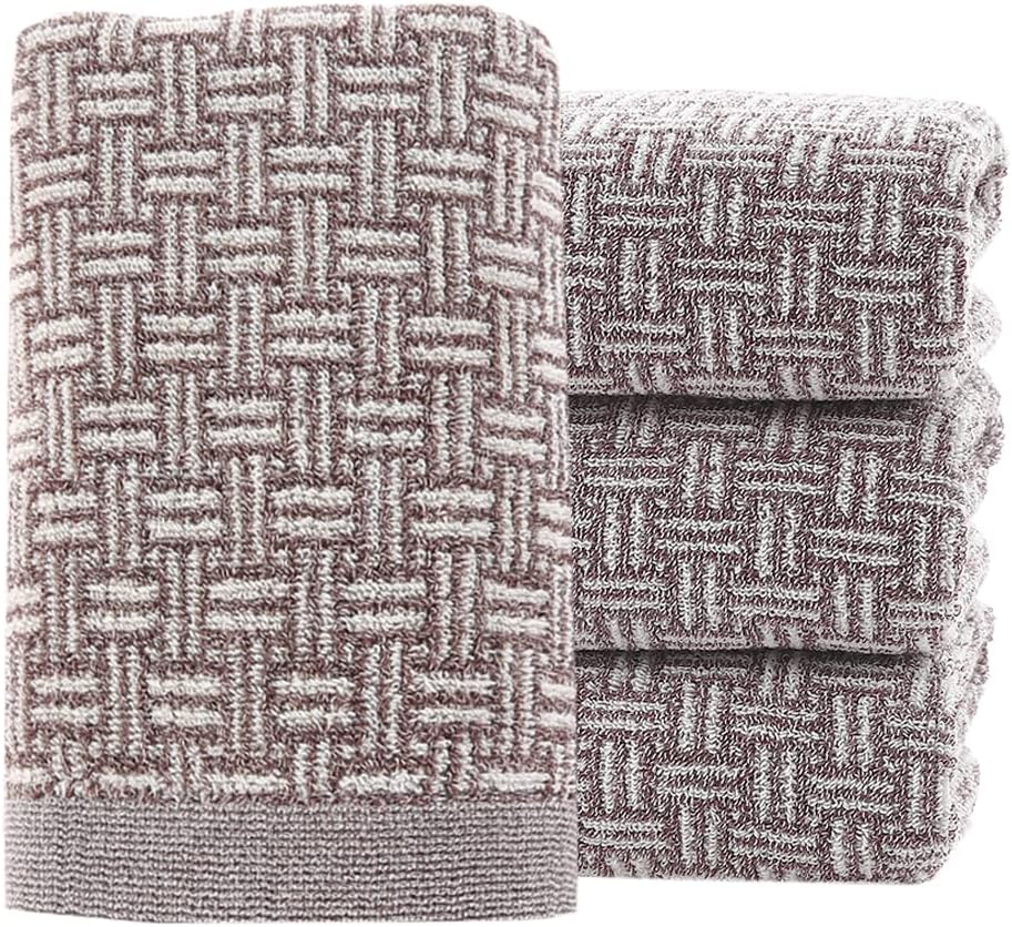 Lot de 4 essuie-mains en coton, 100 % coton, avec imprimé, super douces ...
