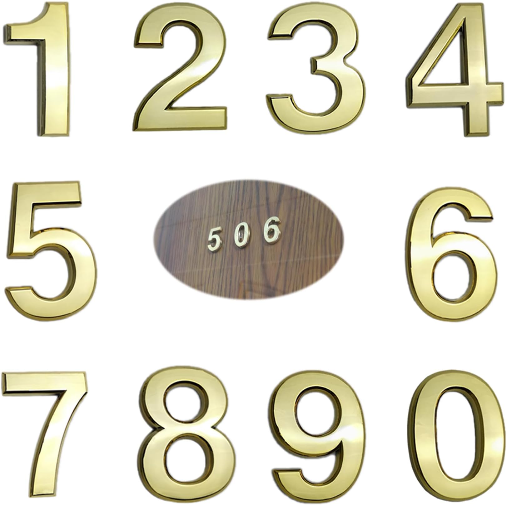 Amazon.com: 10 Pcs 3D Mailbox Numbers(0-9),2 Inch Self Adhesive House ...