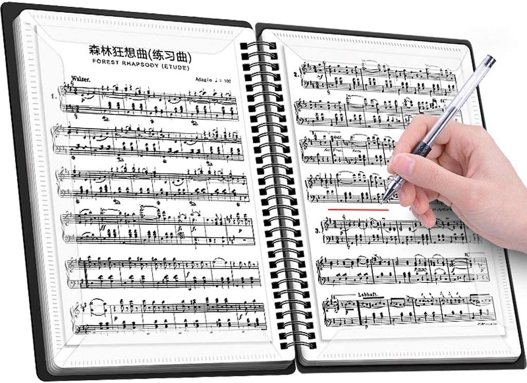 Mapac MP11630-SLEEVE Choir Folder Plastic Sleeves, Set of 5 Pieces ...