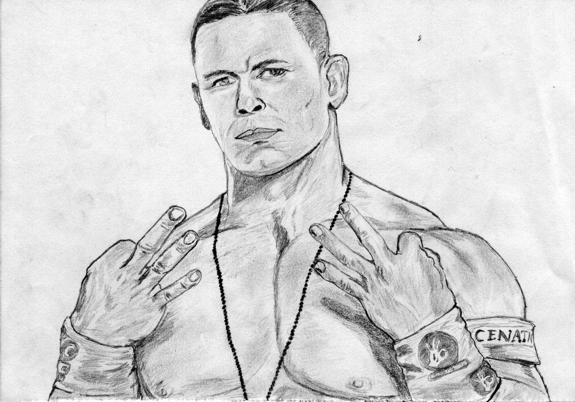 Wwe John Cena Drawing