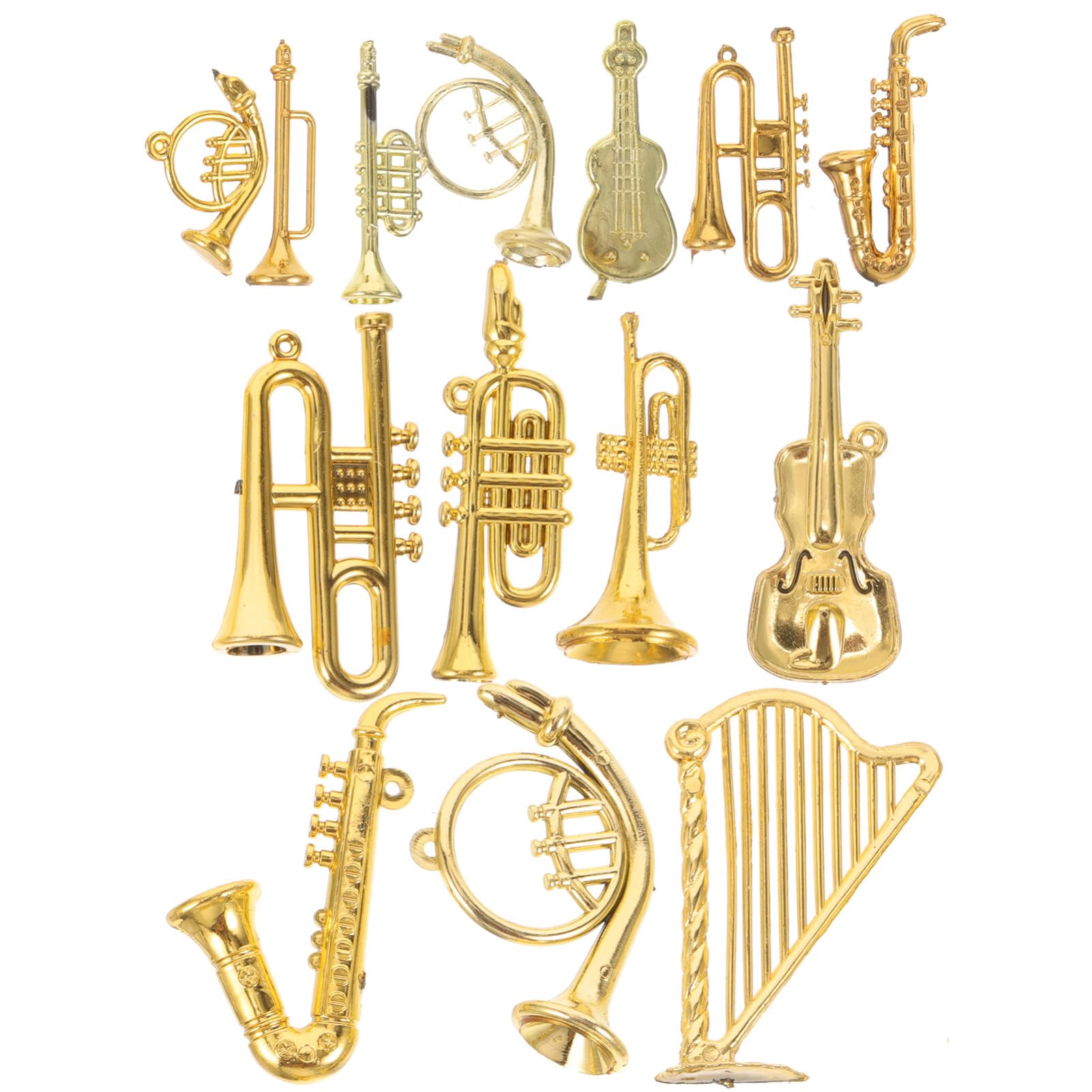 Amazon.com: VOSAREA 14pcs Dollhouse Miniature Musical Instruments Set ...
