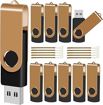 Amazon.com: EASTBULL 4GB USB Flash Drive Bulk Thumb Drives 10 Pack with Lanyards USB 2.0 Memory ...