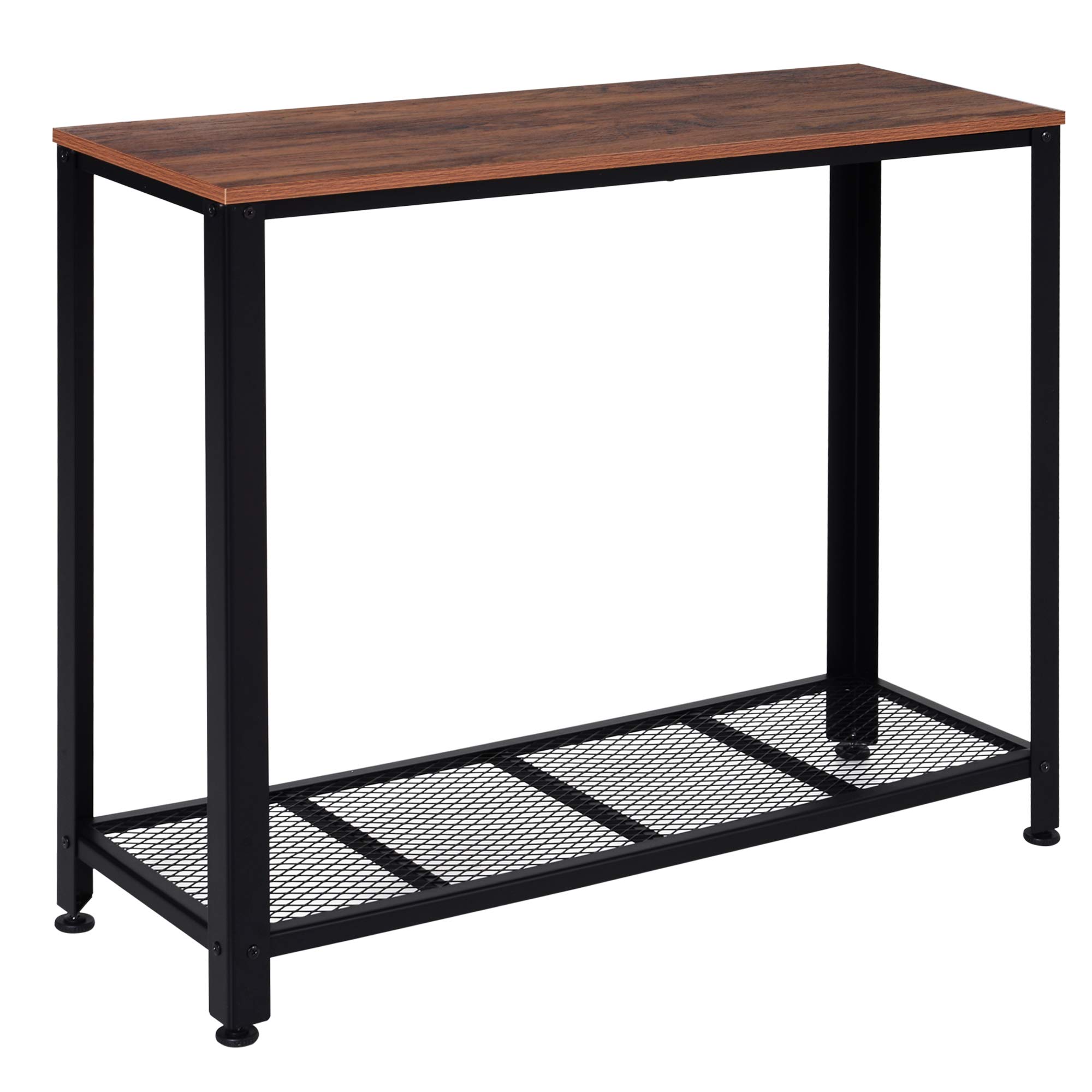 Buy HOMCOM 2 Tier Console Table Side End Table W Bottom Mesh Shelf buy-homcom-2-tier-console-table-side-end-table-w-bottom-mesh-shelf