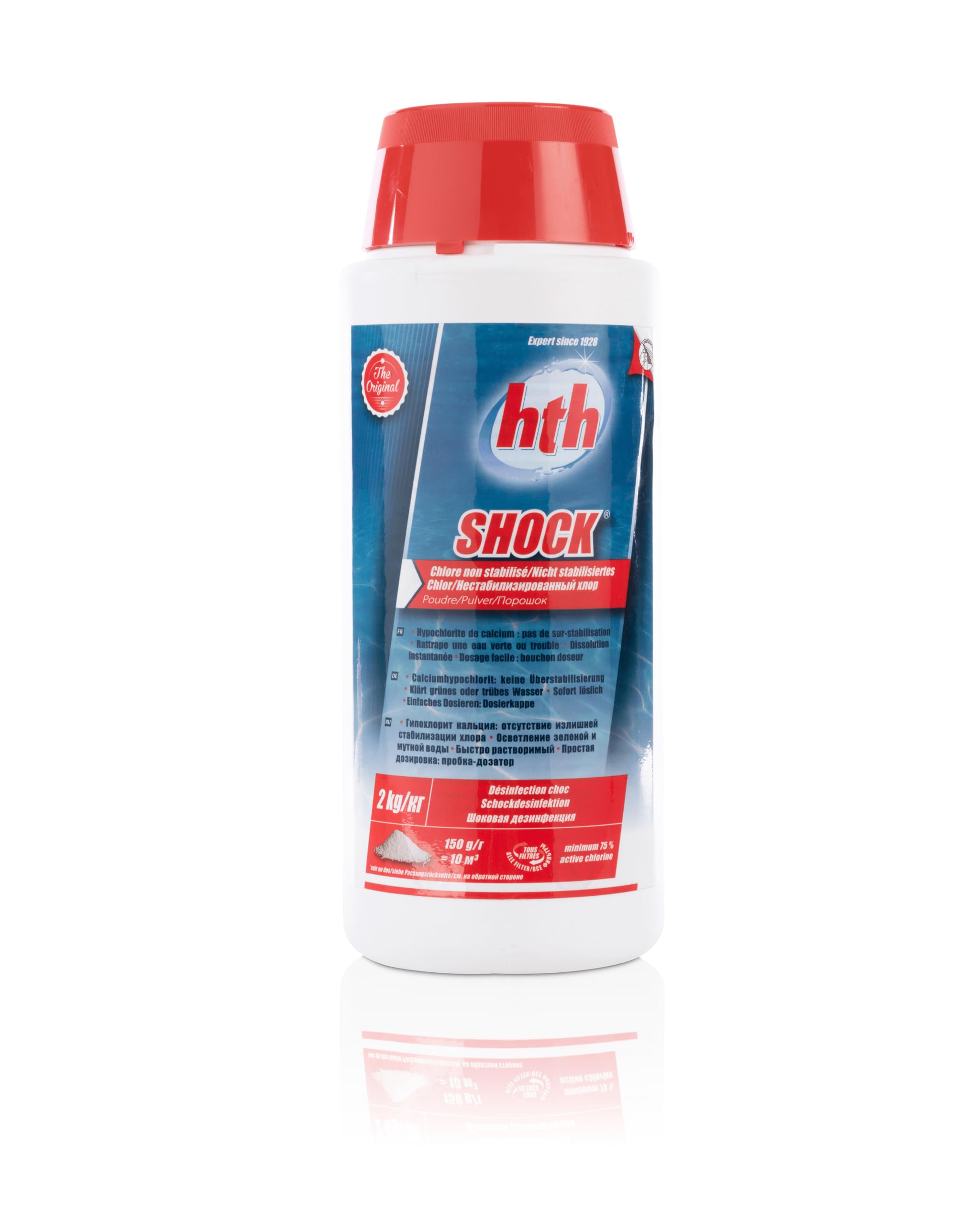 hth Shock 2 Kg - Schockchlorung für den Pool (75% Aktiv-Chlorgehalt ...