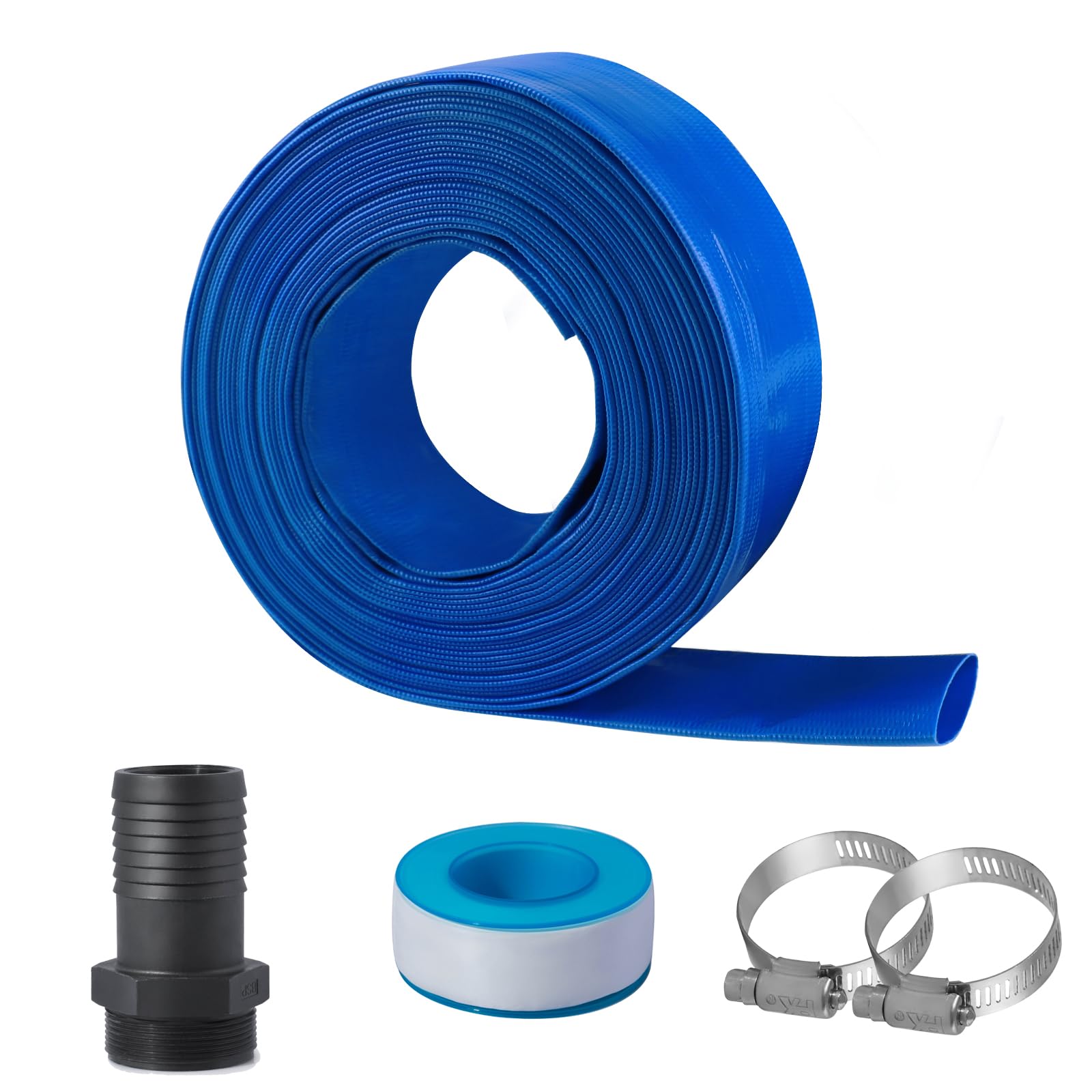 Snapklik.com : Eastrans 1 1/2 In X 50 Ft Pool Backwash Hose Kit