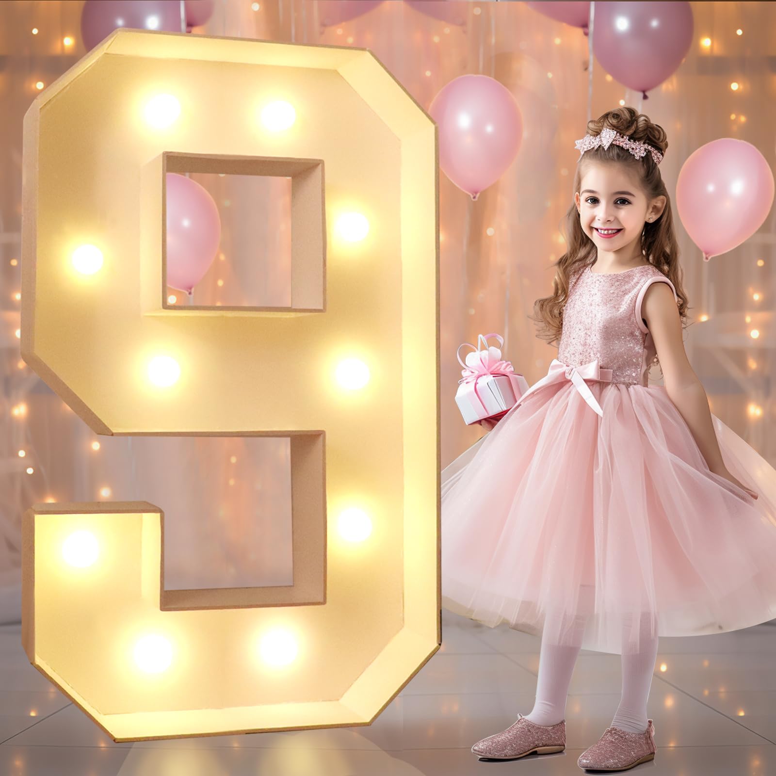 Snapklik.com : 3FT Light Up Numbers, Warm White LED Large Lighted ...