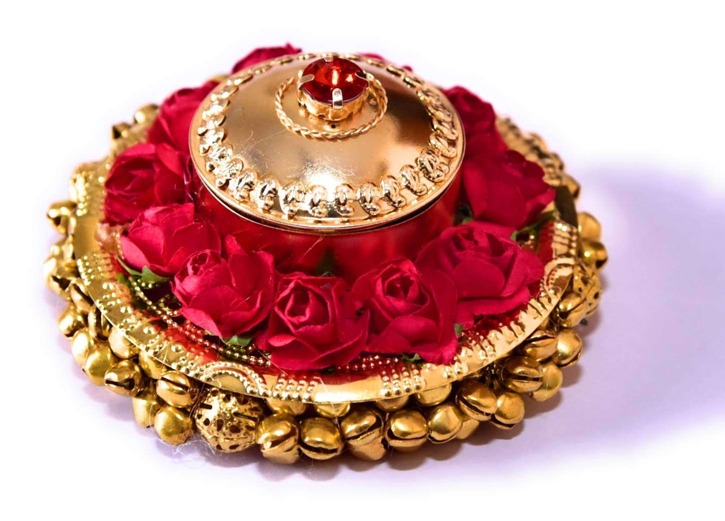Buy Flower Sindoor dibbi, Hand Crafted Sindoor Box, Decorative Box ...