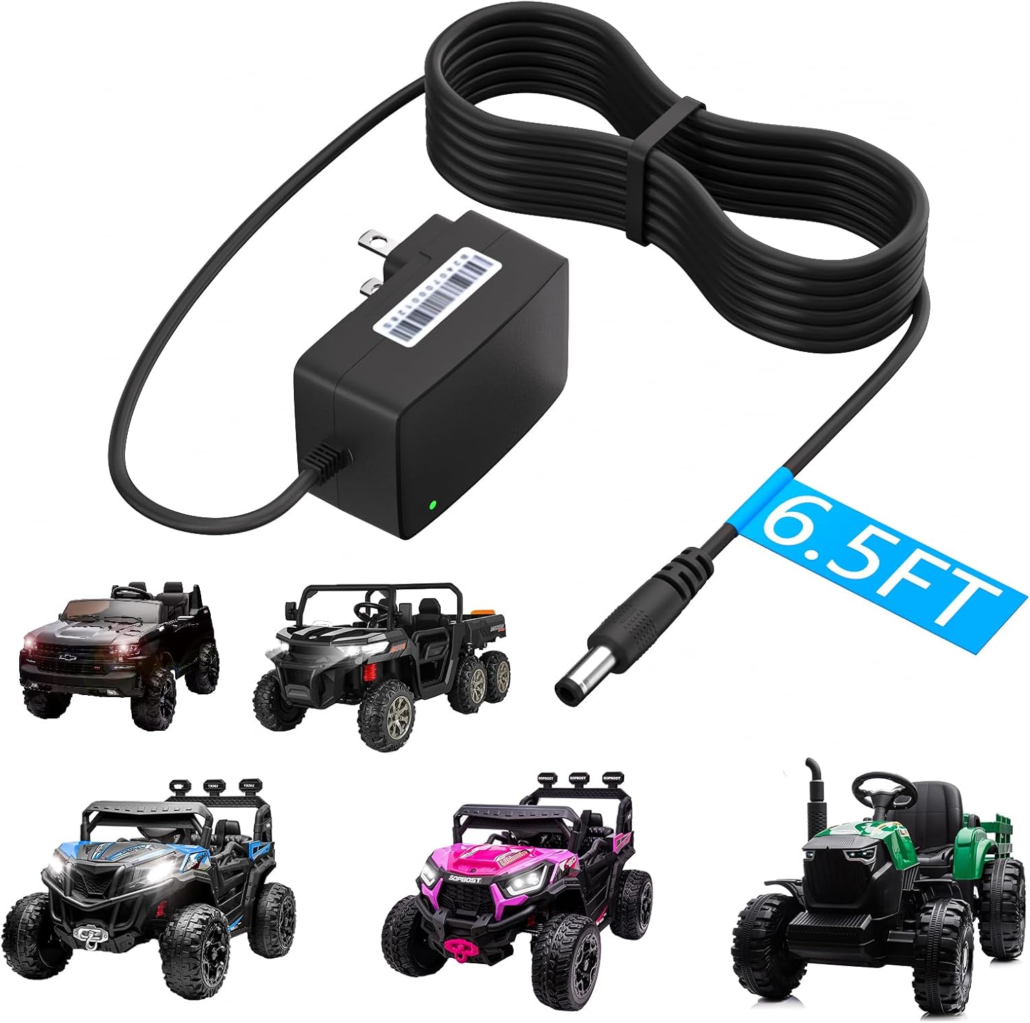 Amazon.com: 24V Charger for Kids Ride On Car Toys, for SUV Ride-Ons ...