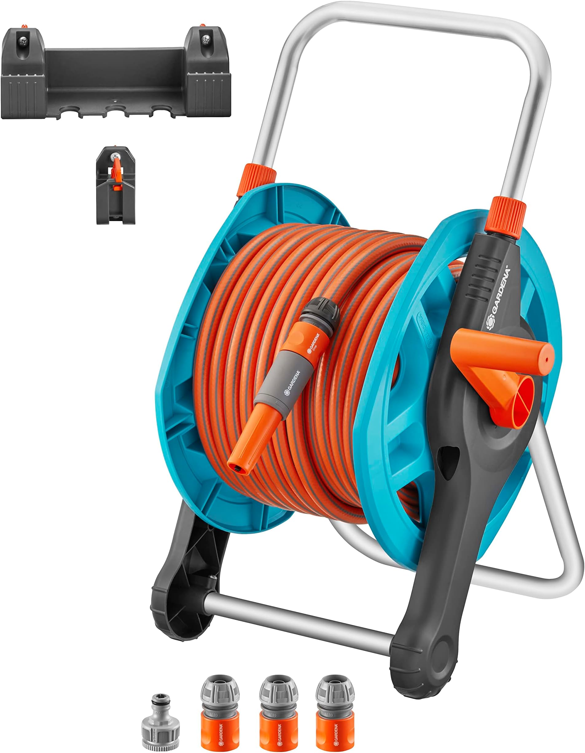 Gardena Basic Wandschlauchaufroller Set (25m) : Amazon.de: Garten