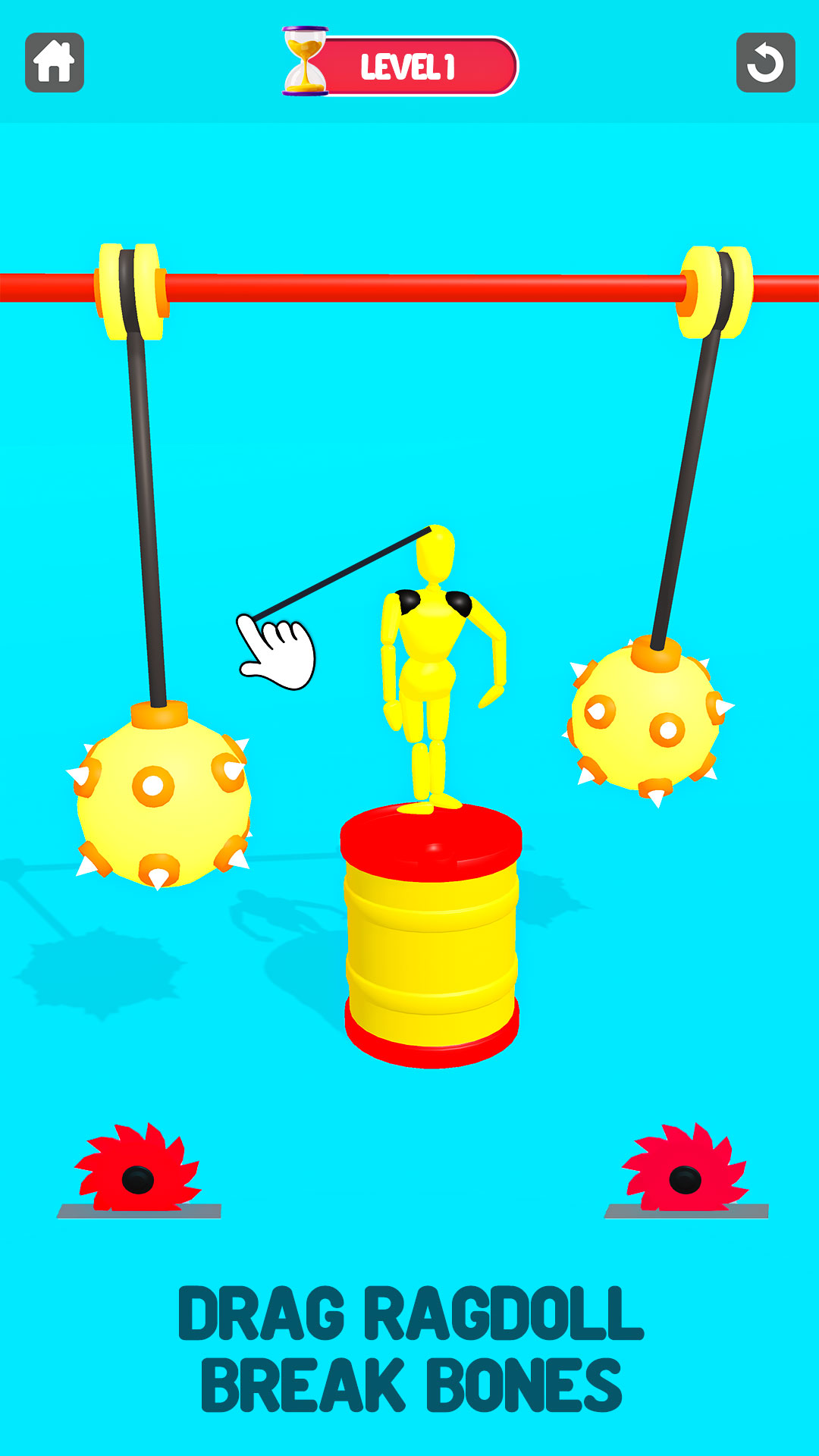 Dummy Ragdoll Bone Crash 3D: ASMR Relaxing Break Master - Break Ragdoll Bones: Kick and Destroy ...