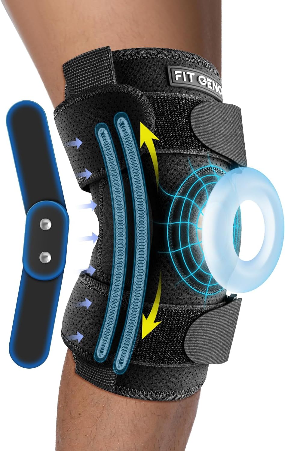 Amazon.com: Breg Lateral Stabilizer with Hinge Neoprene Soft Knee Brace ...