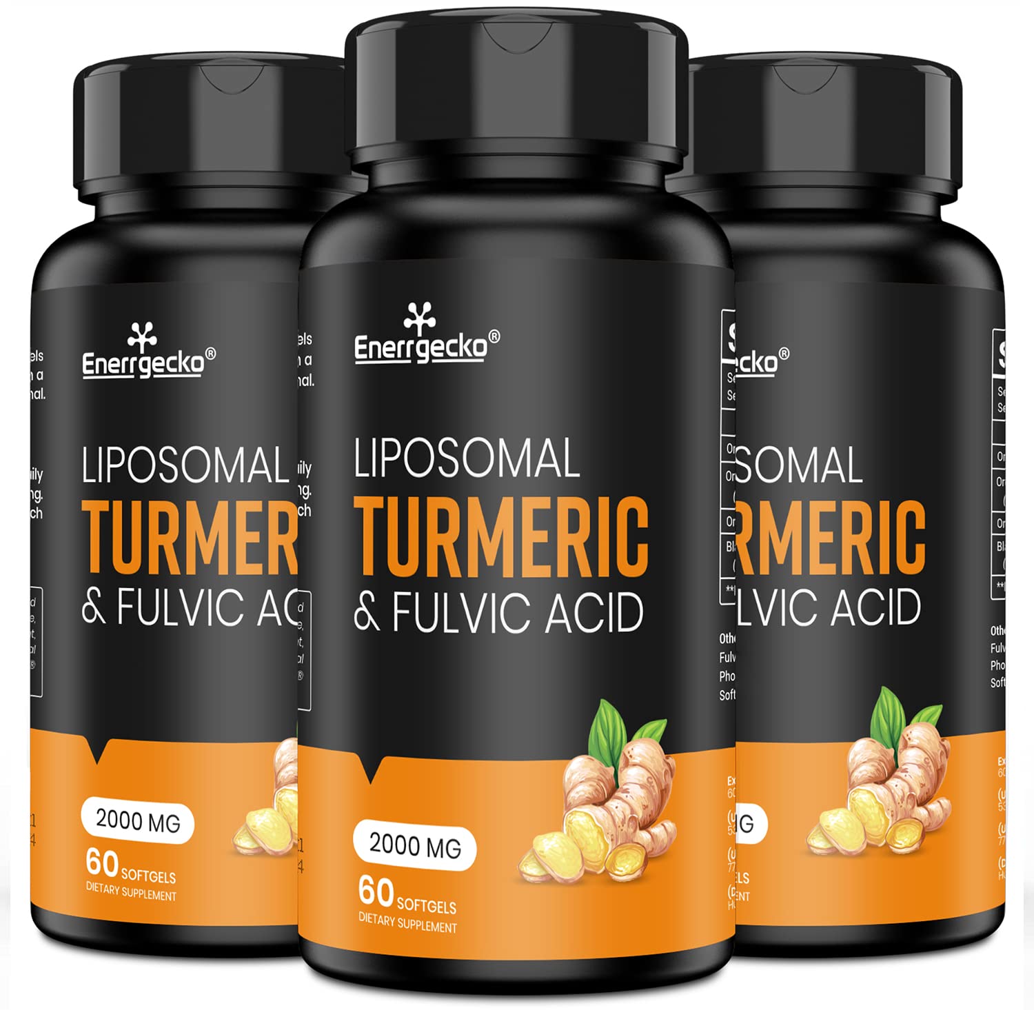 2000 Mg Liposomal Turmeric Curcumin With Black Pepper And Ginger ...