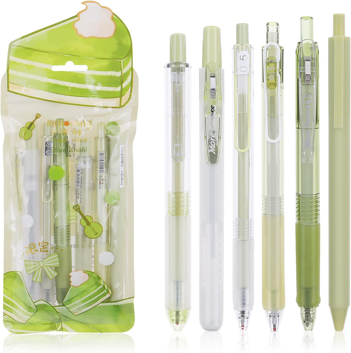 Amazon.com: TIESOME 6Pack Pastel Gel Ink Pen Set, Cute Note Taking 0 ...