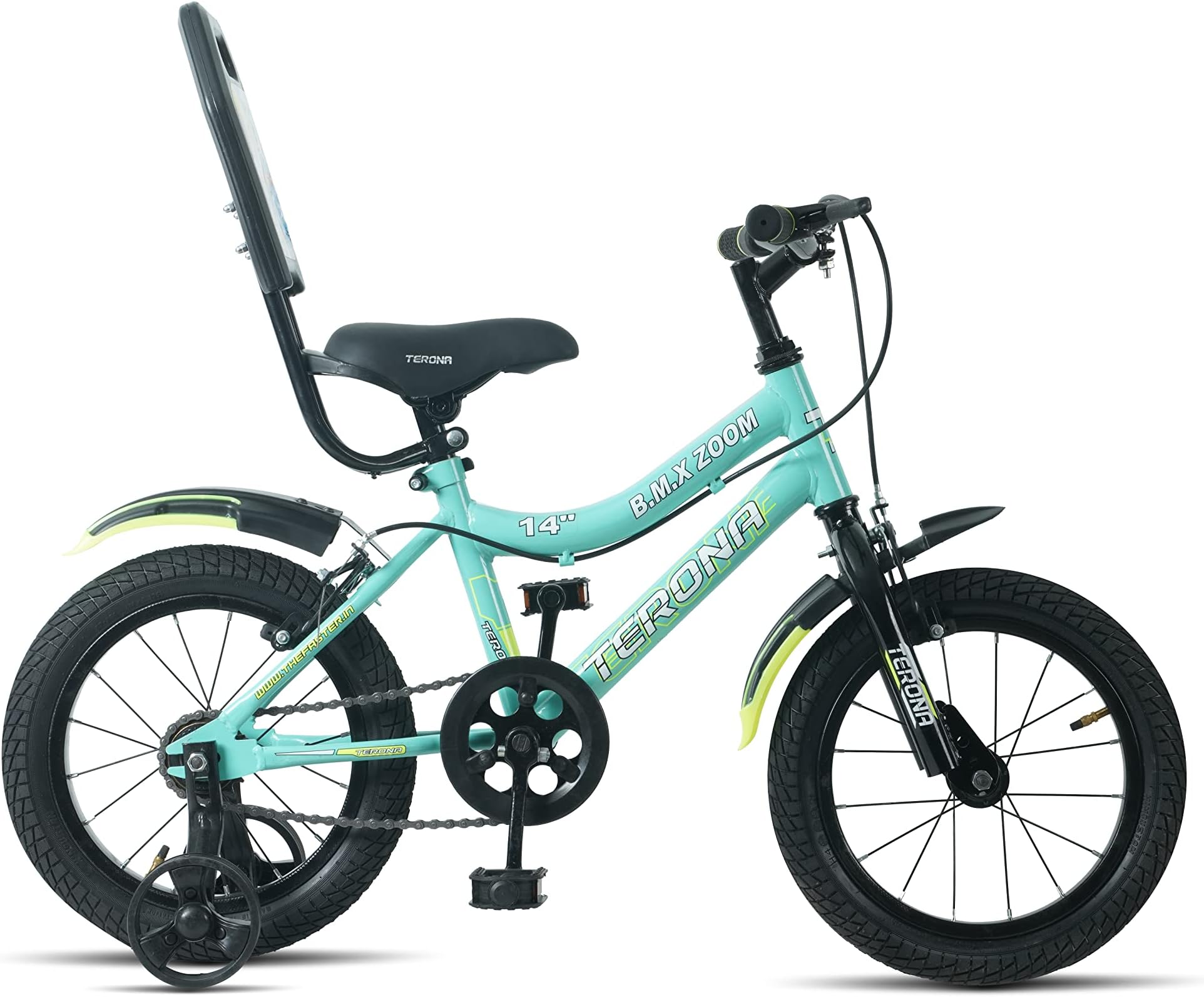 Buy The Faster BMX Zoom Kids Cycle 14T with Training Wheels (SEMI-Assembled) for Boys and Girls ...