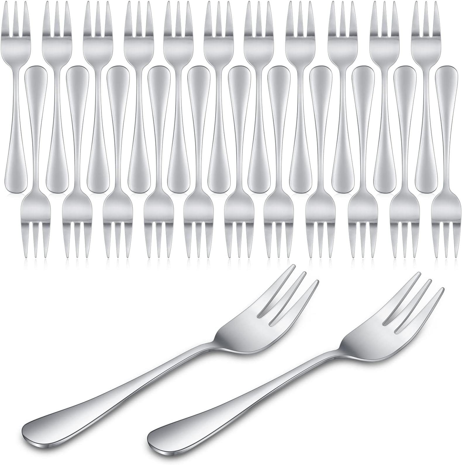 Amazon.com: 8Pcs 4.9 Inch Flower Stainless Steel Friut Forks Small ...