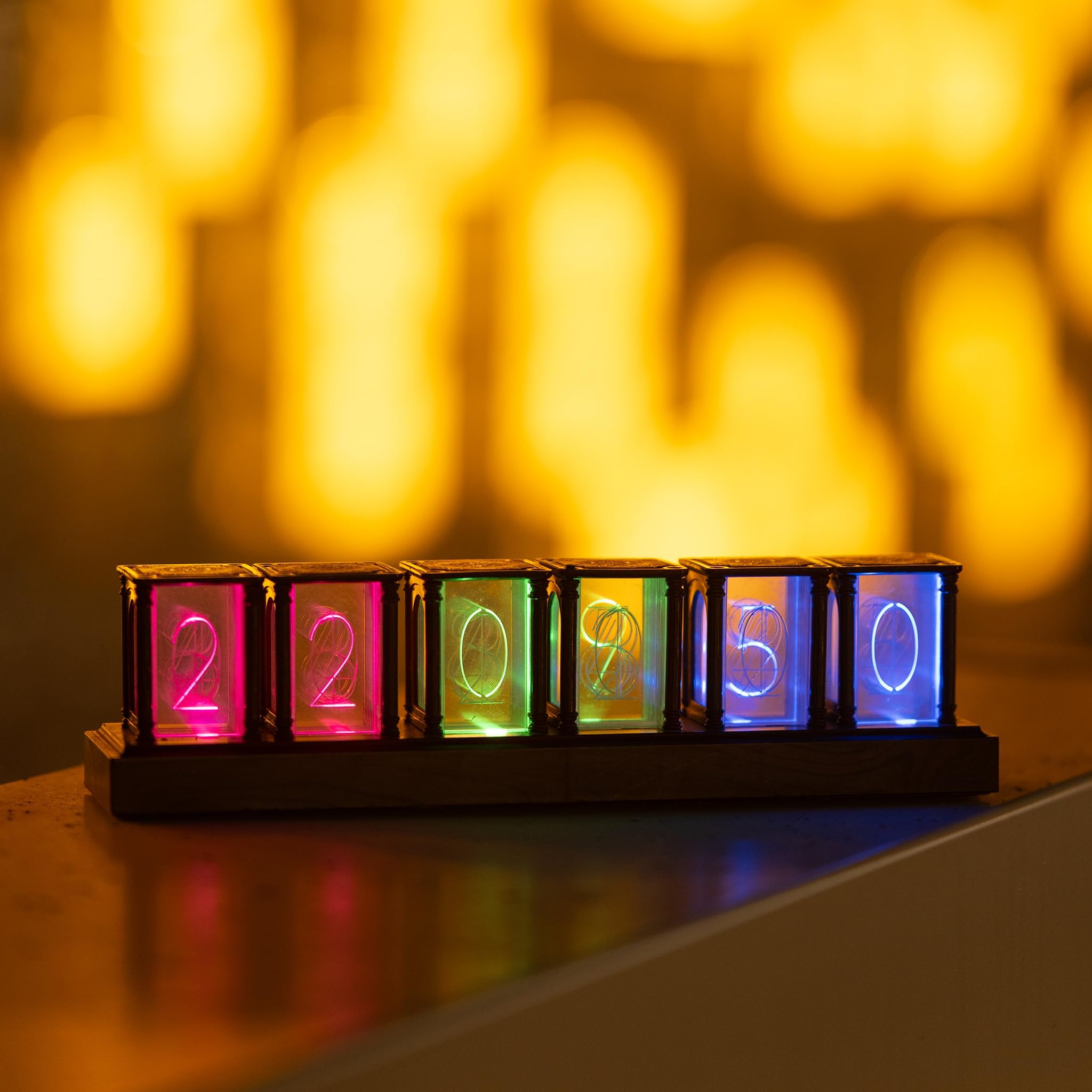 Amazon.com: MLWSHR UFO WiFi-Synced Nixie Tube Digital Alarm Clock with ...