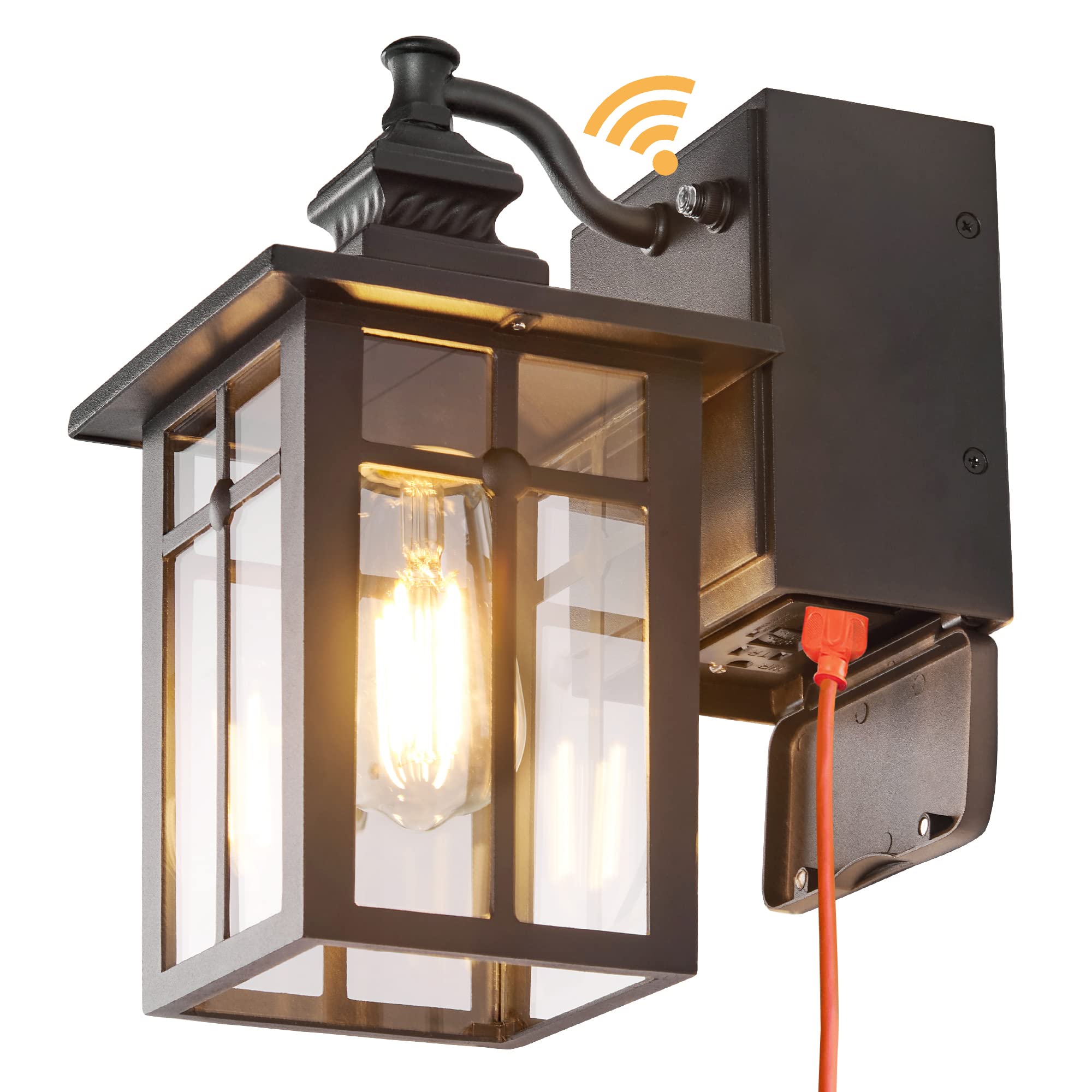 Outside Light With Outlet Led Front Porch Light Outlet With Motion