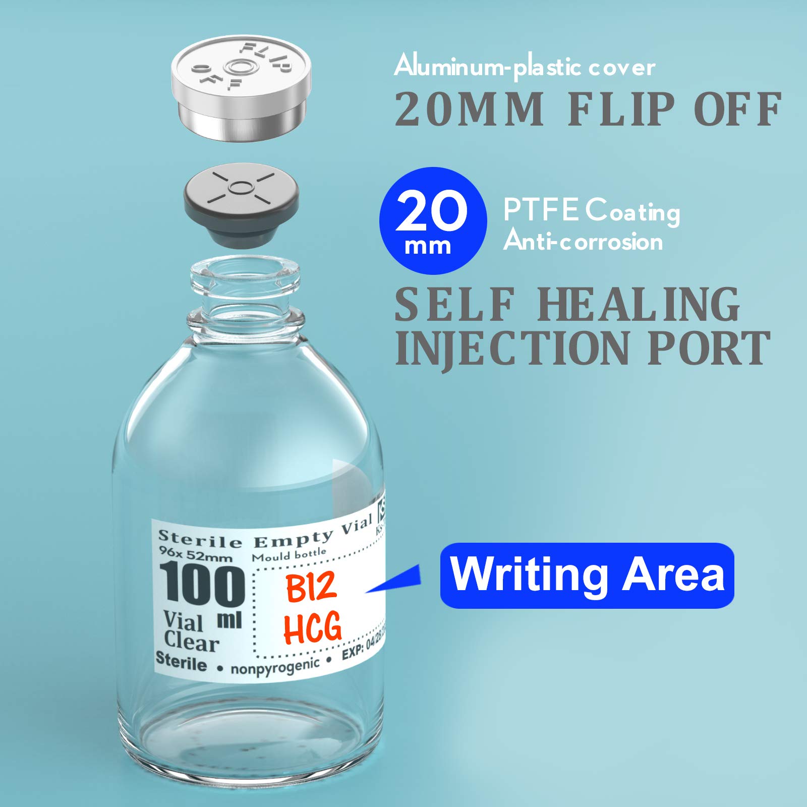 Snapklik.com : Ks-Tek Sterile Empty Vials