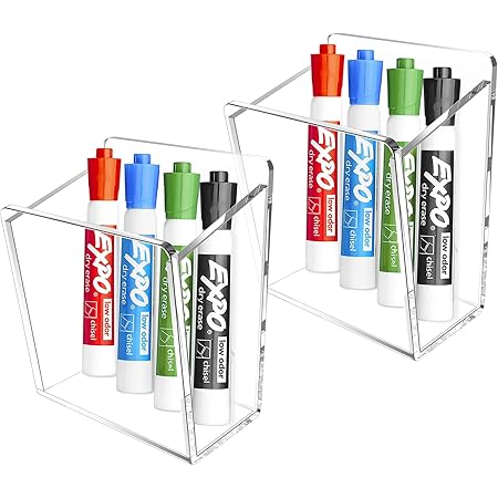 Amazon.com: Lumanman Dry Erase Marker Holder, Magnetic Pencil Holder ...