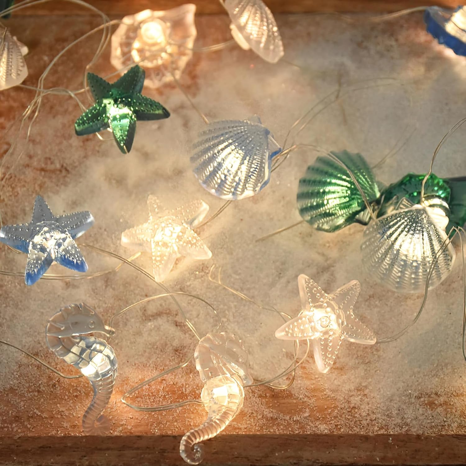Ocean Themed Marine Life Decorative LED String Lights with 30 LEDs ...