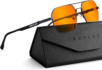 Amazon.com: ANYLUV Blue Light Glasses Men + Blue Light Blocking Glasses ...