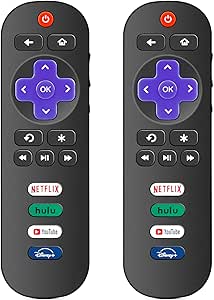 2 Pack Universal Replacement TV Remote Control for Roku TV, for TCL ...