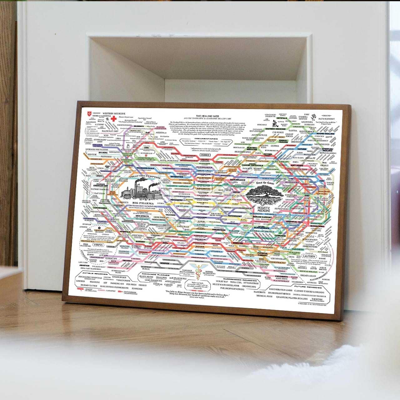 Amazon.com: The Healing Web Chart - Comprehensive Natural Remedies ...