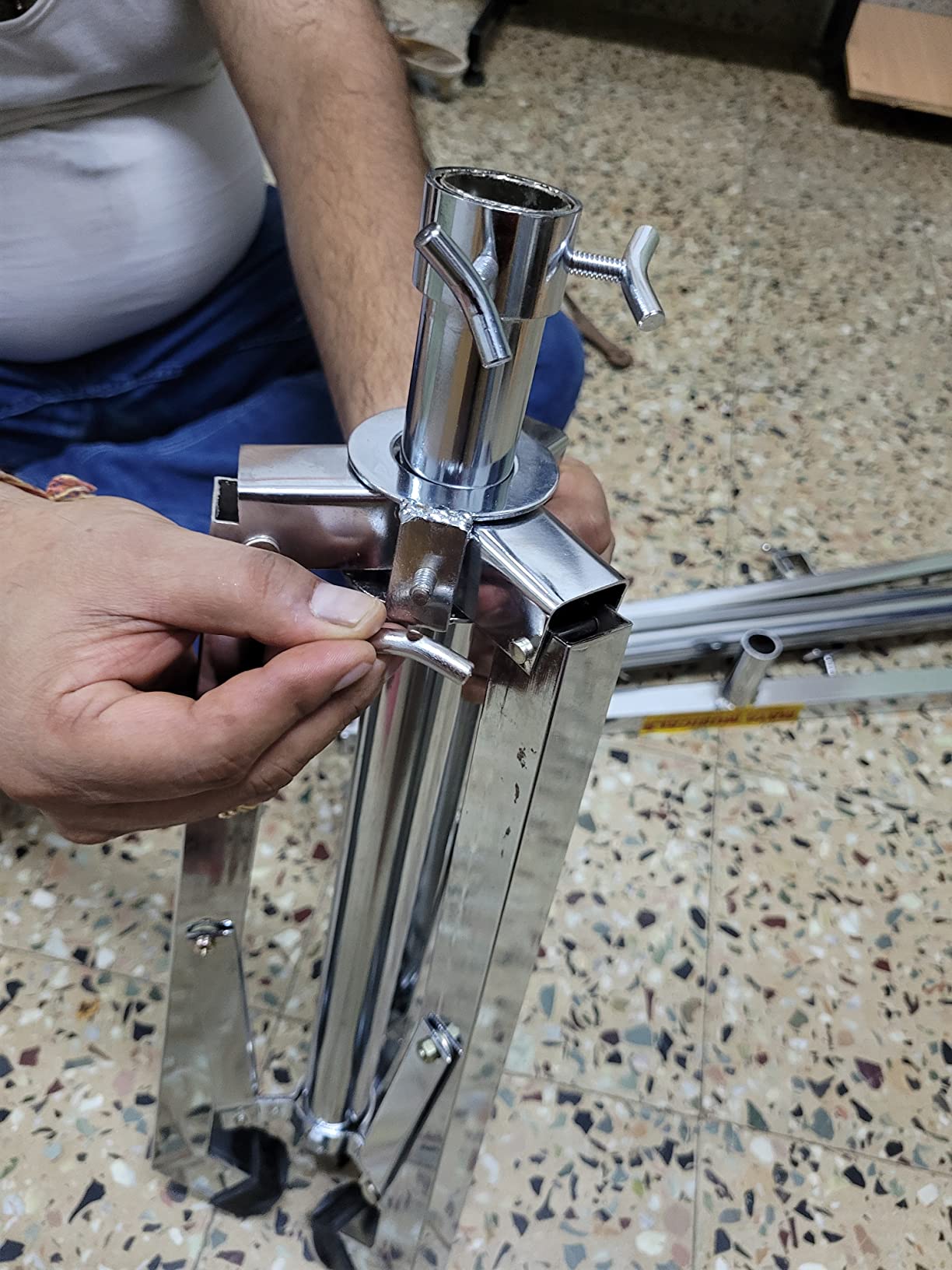 Harmonium Foldable Adjustable With 3 Different Height Steel Stand ...