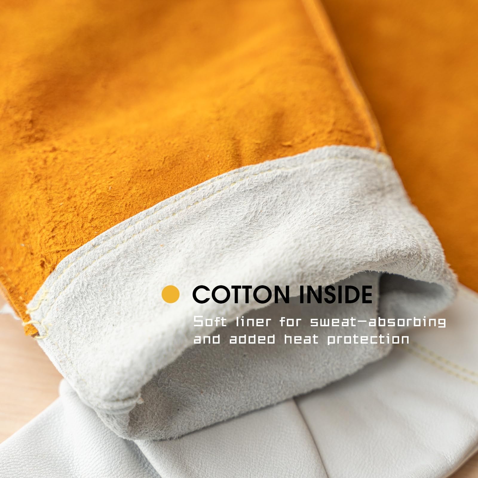 Snapklik.com : TOOLIOM Premium Goatskin TIG Welding Gloves Cuff Cowhide ...