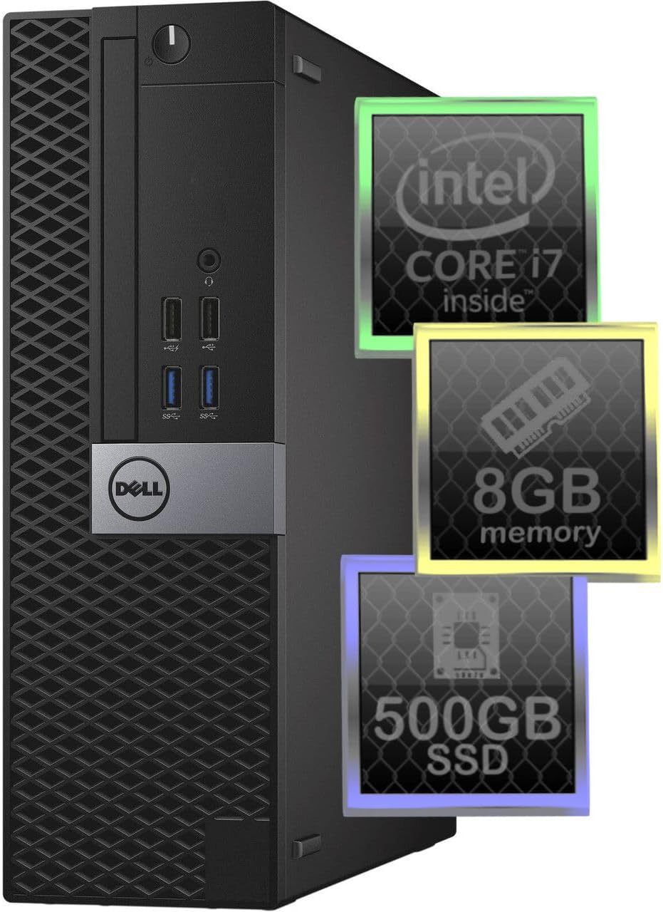 Amazon.com: Dell Optiplex 7040 Desktop Computer | Quad Intel i7 (3.4 ...