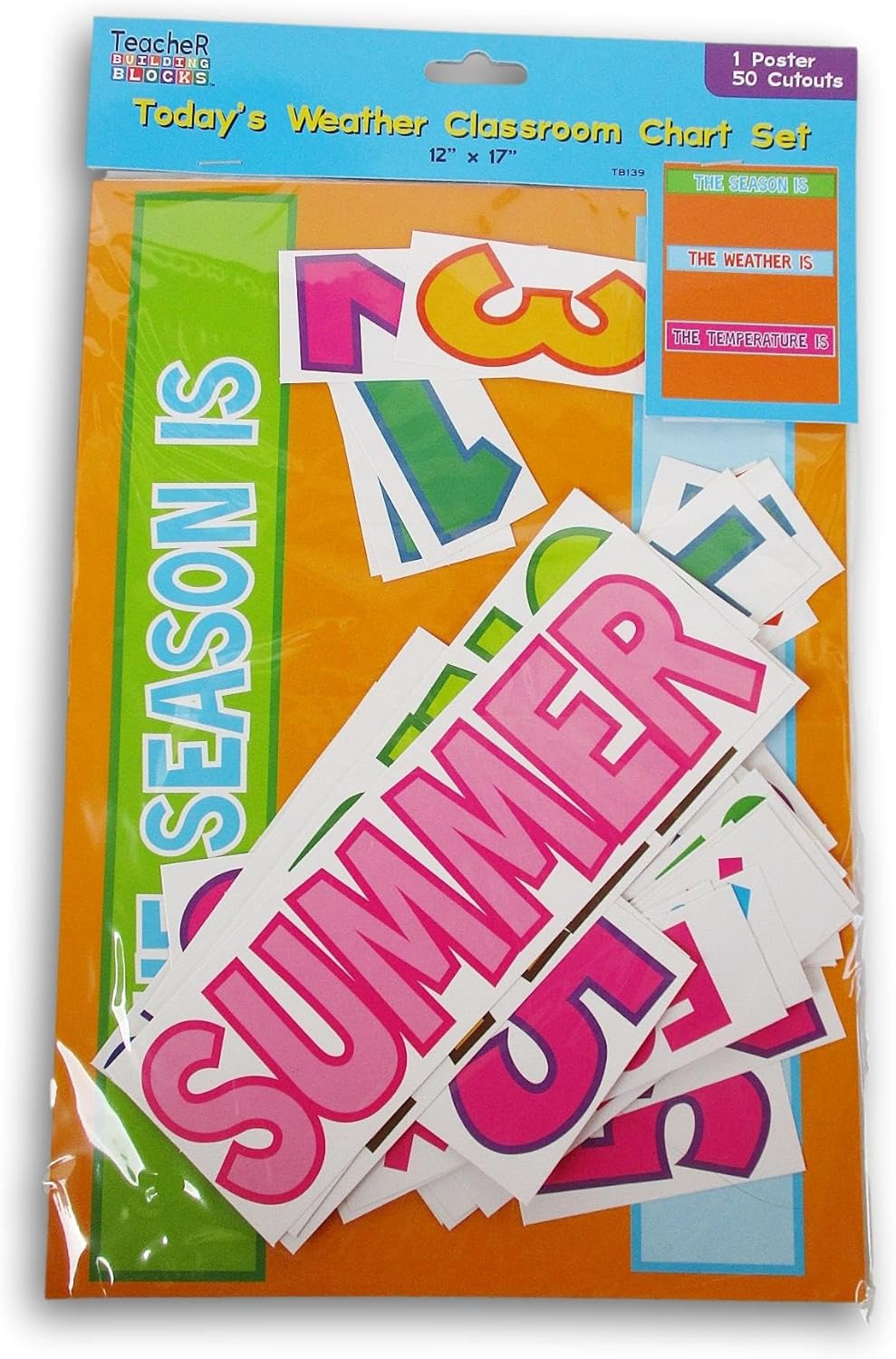 Amazon.com: Making the Grade Today's Weather Classroom Chart Set - 12 x ...