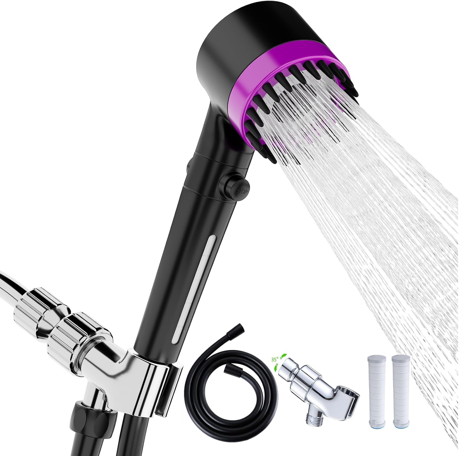 High Pressure Handheld Shower Head High Pressure Shower Heads- High ...