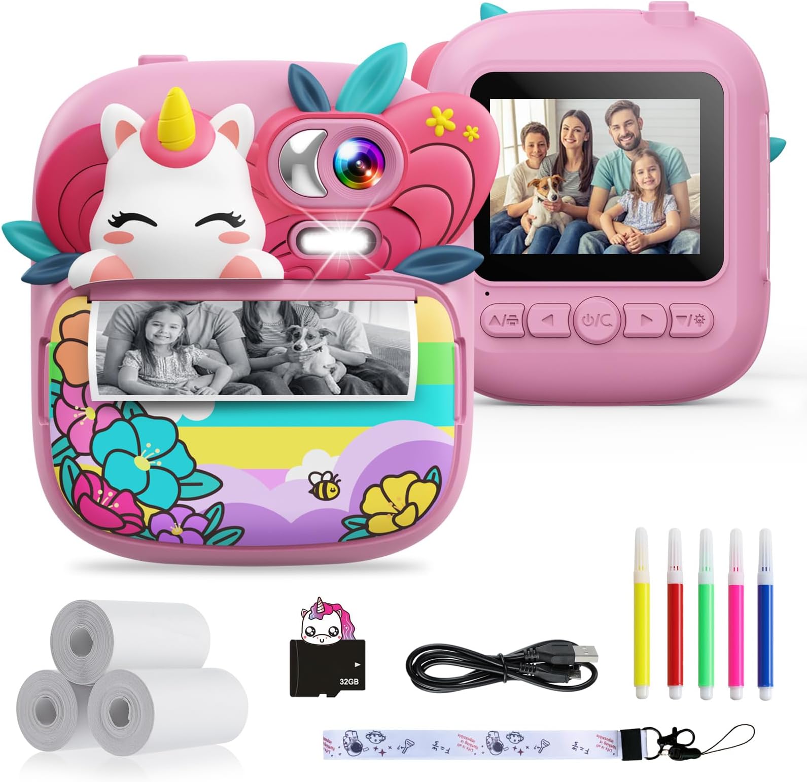 Amazon.com: TIATUA Kids Camera Instant Print, Camera for Kids with ...
