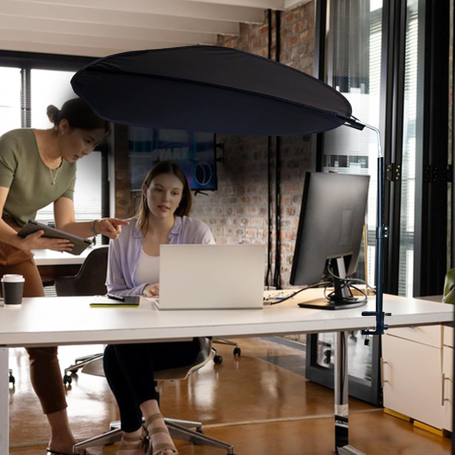 Amazon.com: Office Cubicle Desk Shade Anti-Glare Cover Light Sensitive ...