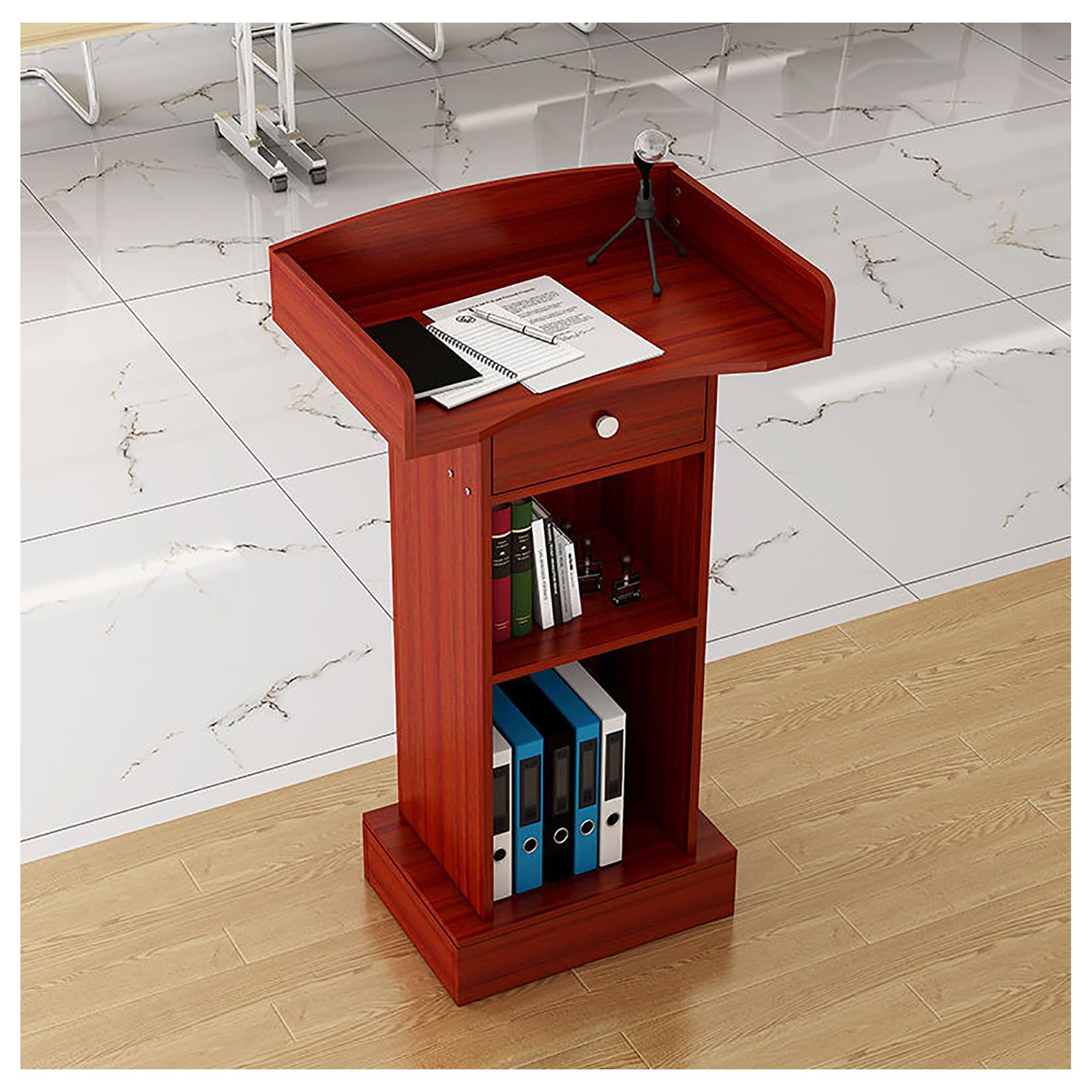 Buy Atkits Podium Stand Wood, Pulpits for Churches, Lectern Podium ...