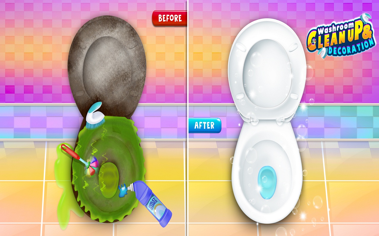 Bathroom Cleaning Time - Messy House Cleaning - Cleaning activities in ...