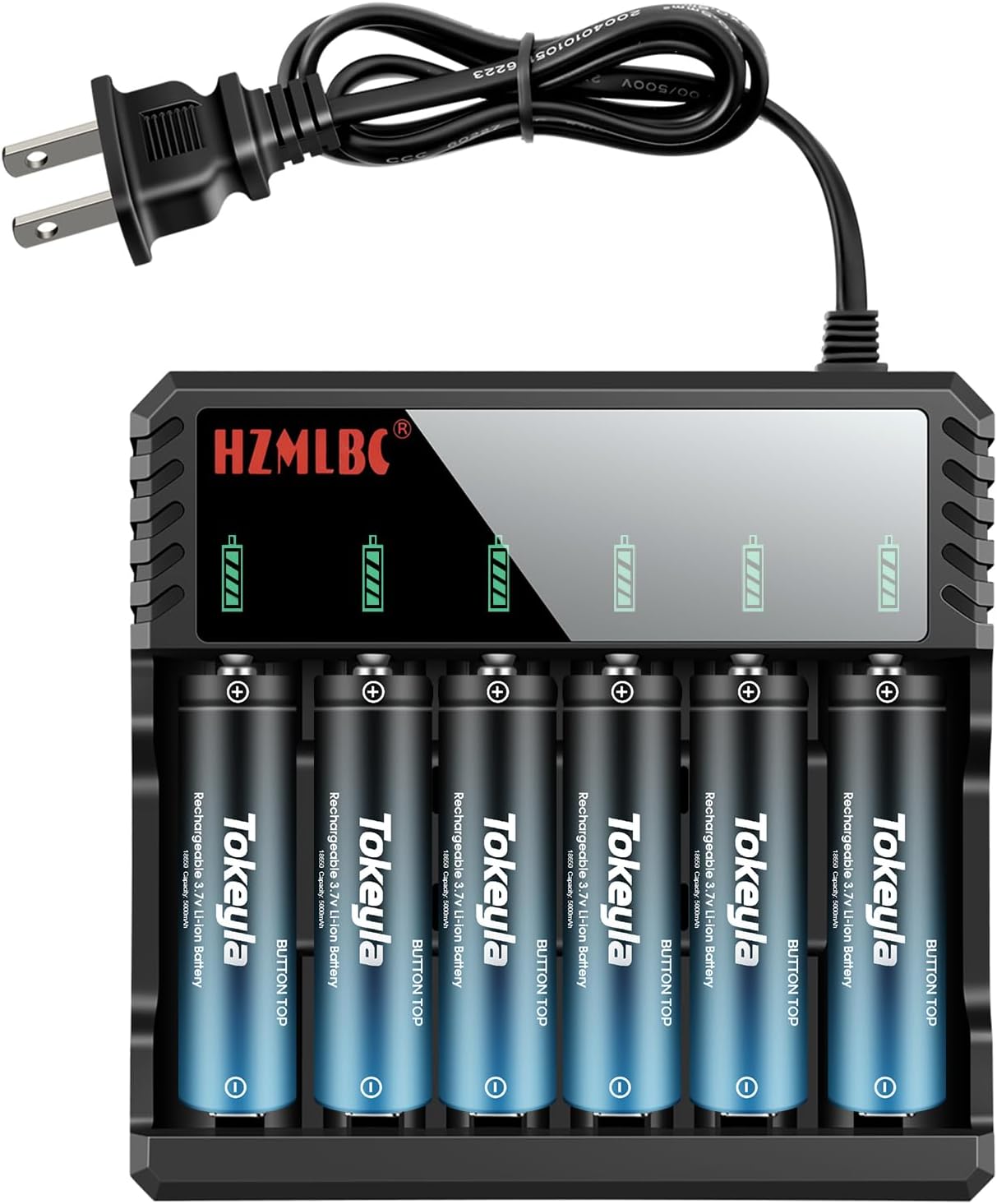 Amazon.com: WISSBLUE 18650 Rechargeable Battery Charger, 1A Fast ...