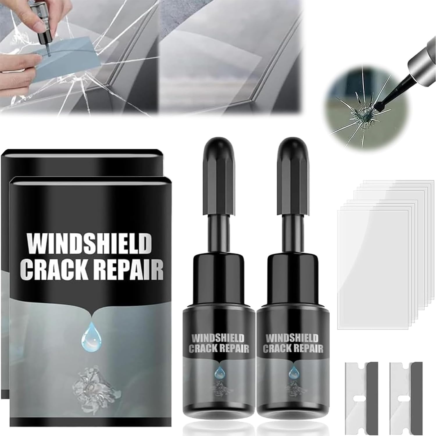 Amazon.com: Windshield Crack Repair Fluid Car Window,Car Windshield ...
